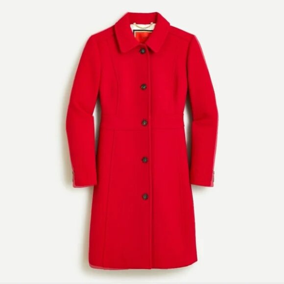 J. Crew | Jackets & Coats | J Crew Classic Lady Day Coat In Italian ...